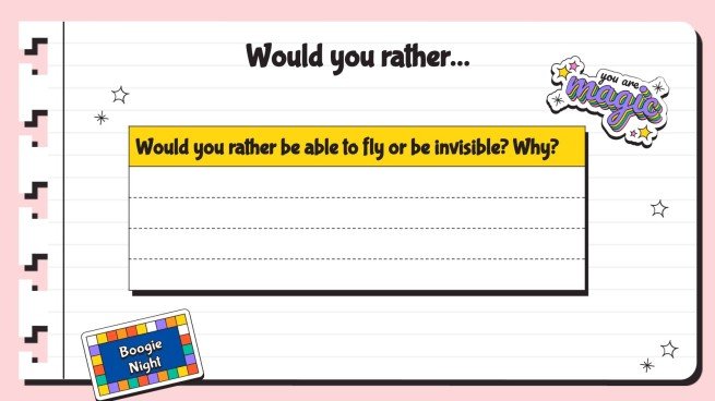 Would You Rather...? | Google Slides and PowerPoint