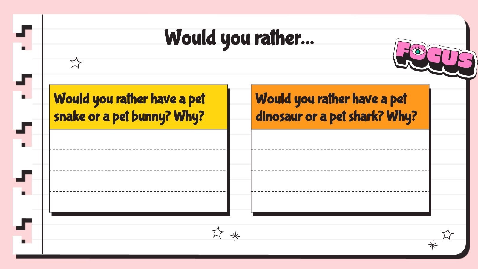 Would You Rather...? | Google Slides and PowerPoint