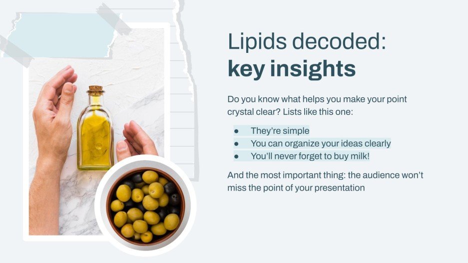 Science for Middle School: Lipids | Google Slides & PPT