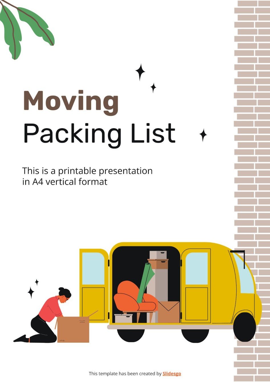 Moving Packing List | Google Slides & PPT