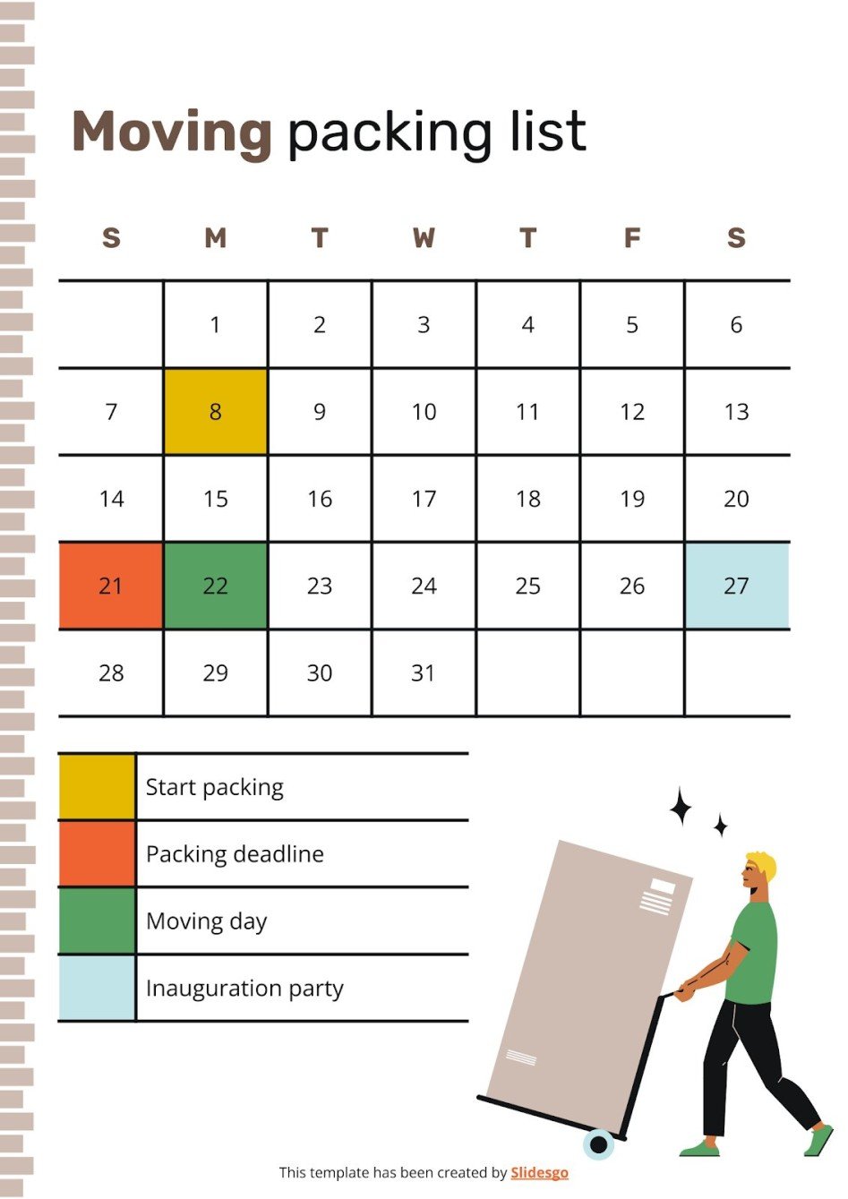 Moving Packing List | Google Slides & PPT