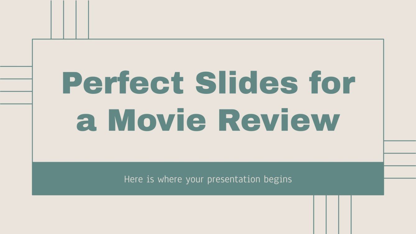 Perfect Slides for a Movie Review | Google Slides & PPT