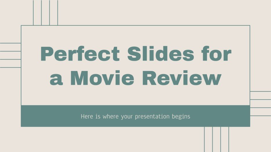 Perfect Slides for a Movie Review | Google Slides & PPT