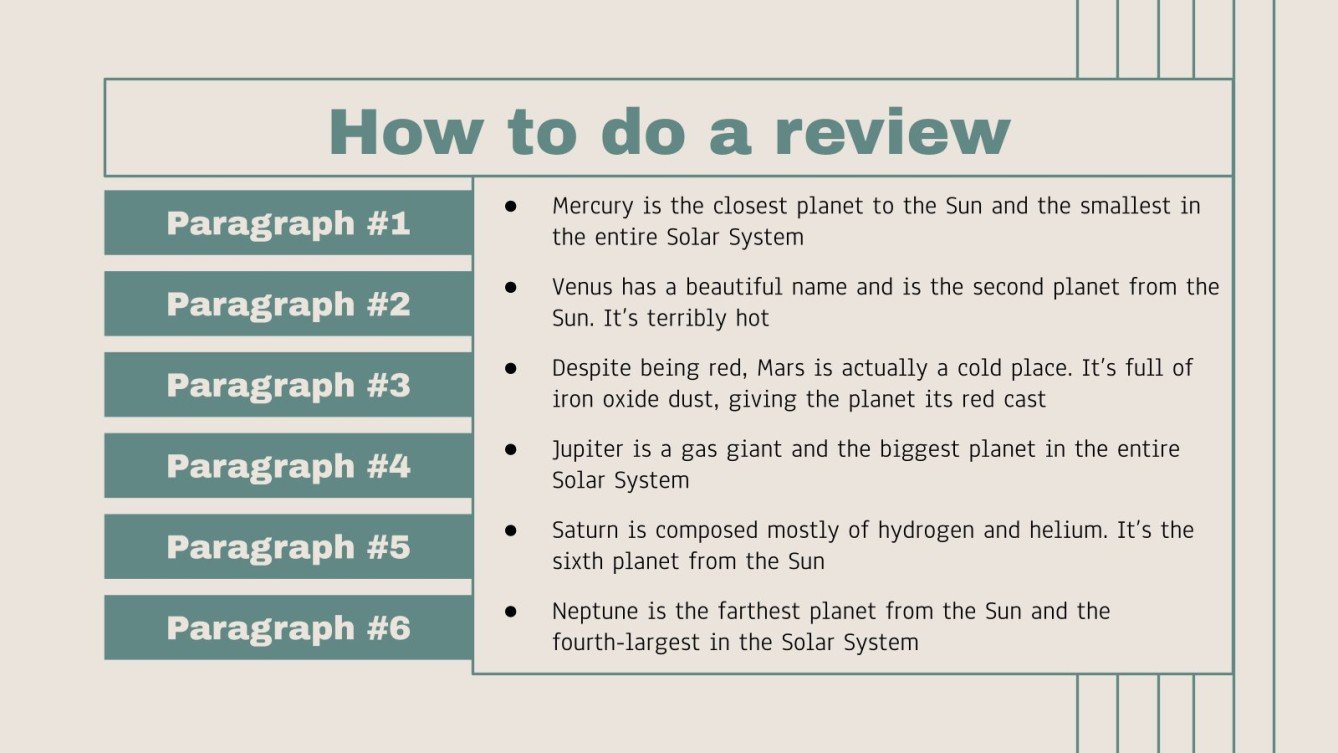 Perfect Slides for a Movie Review | Google Slides & PPT