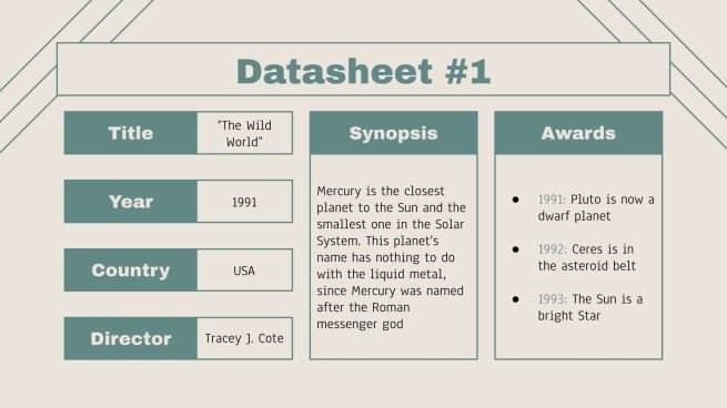 Perfect Slides for a Movie Review | Google Slides & PPT