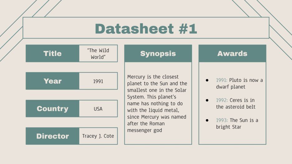 Perfect Slides for a Movie Review | Google Slides & PPT