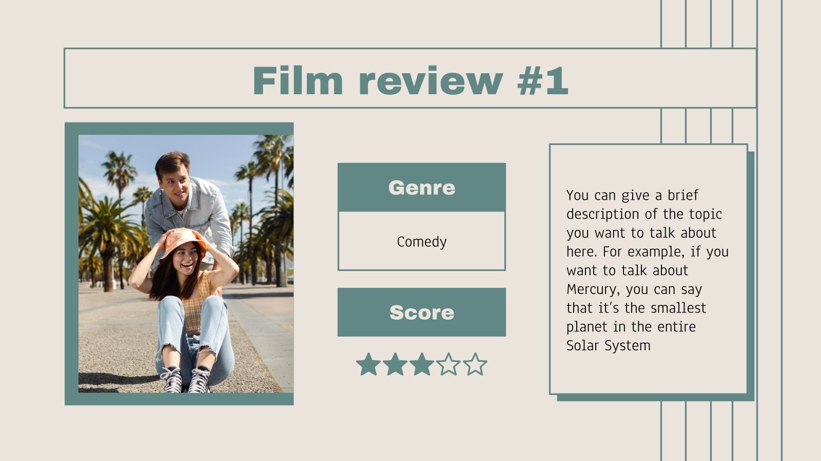 Perfect Slides for a Movie Review | Google Slides & PPT