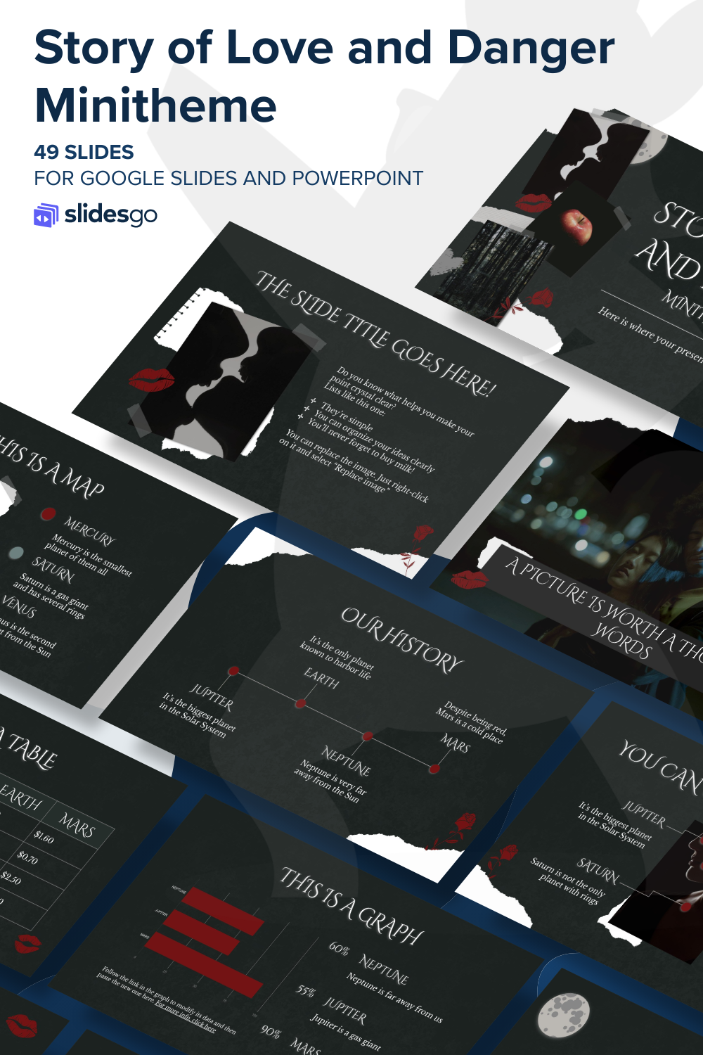 Story of Love and Danger Minitheme | Google Slides & PPT