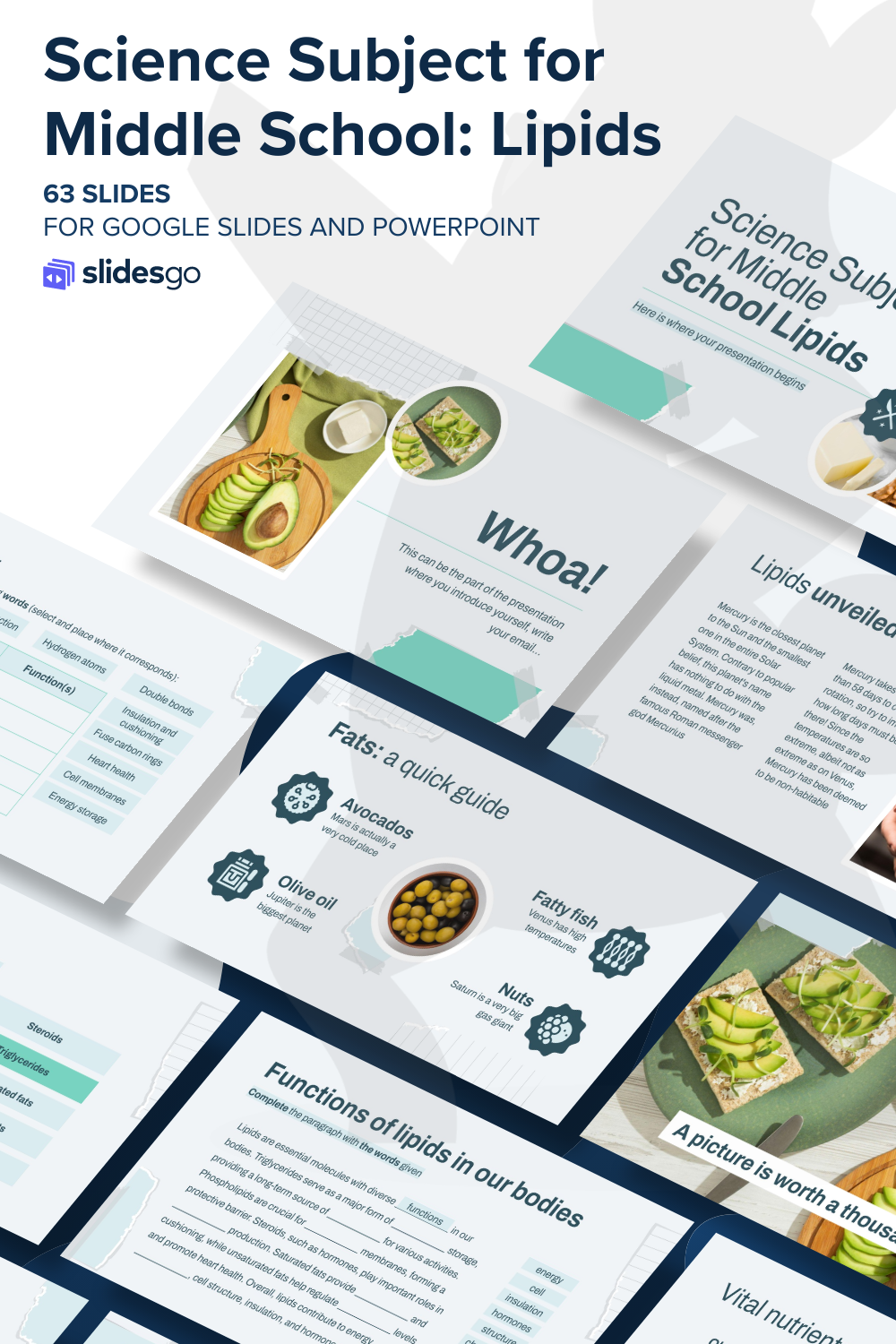 Science for Middle School: Lipids | Google Slides & PPT