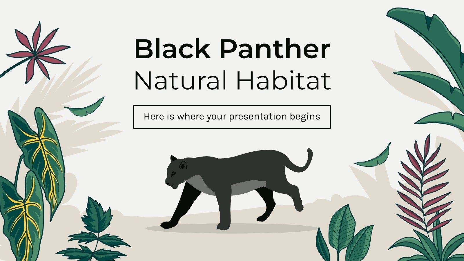 Black Panther Natural Habitat | Google Slides & PPT