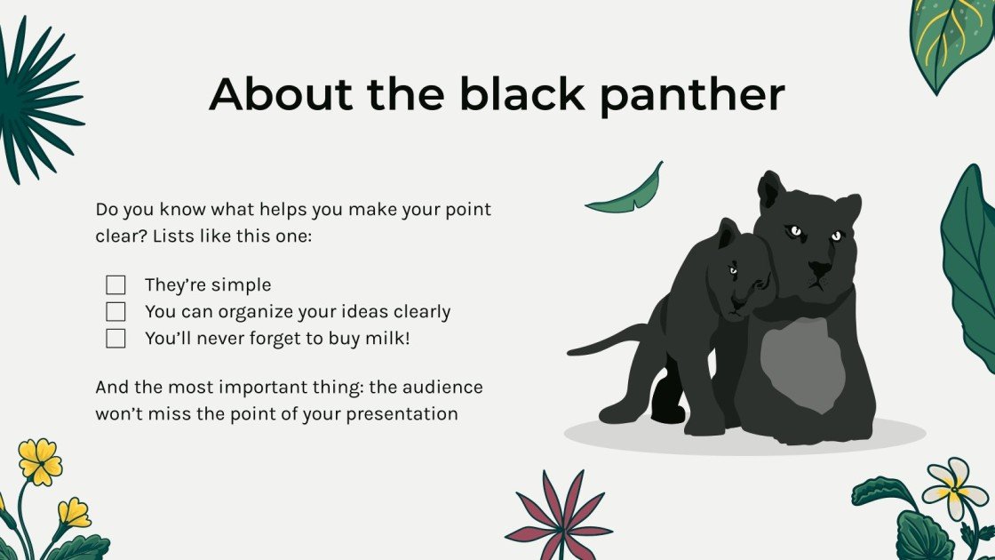 Black Panther Natural Habitat | Google Slides & PPT