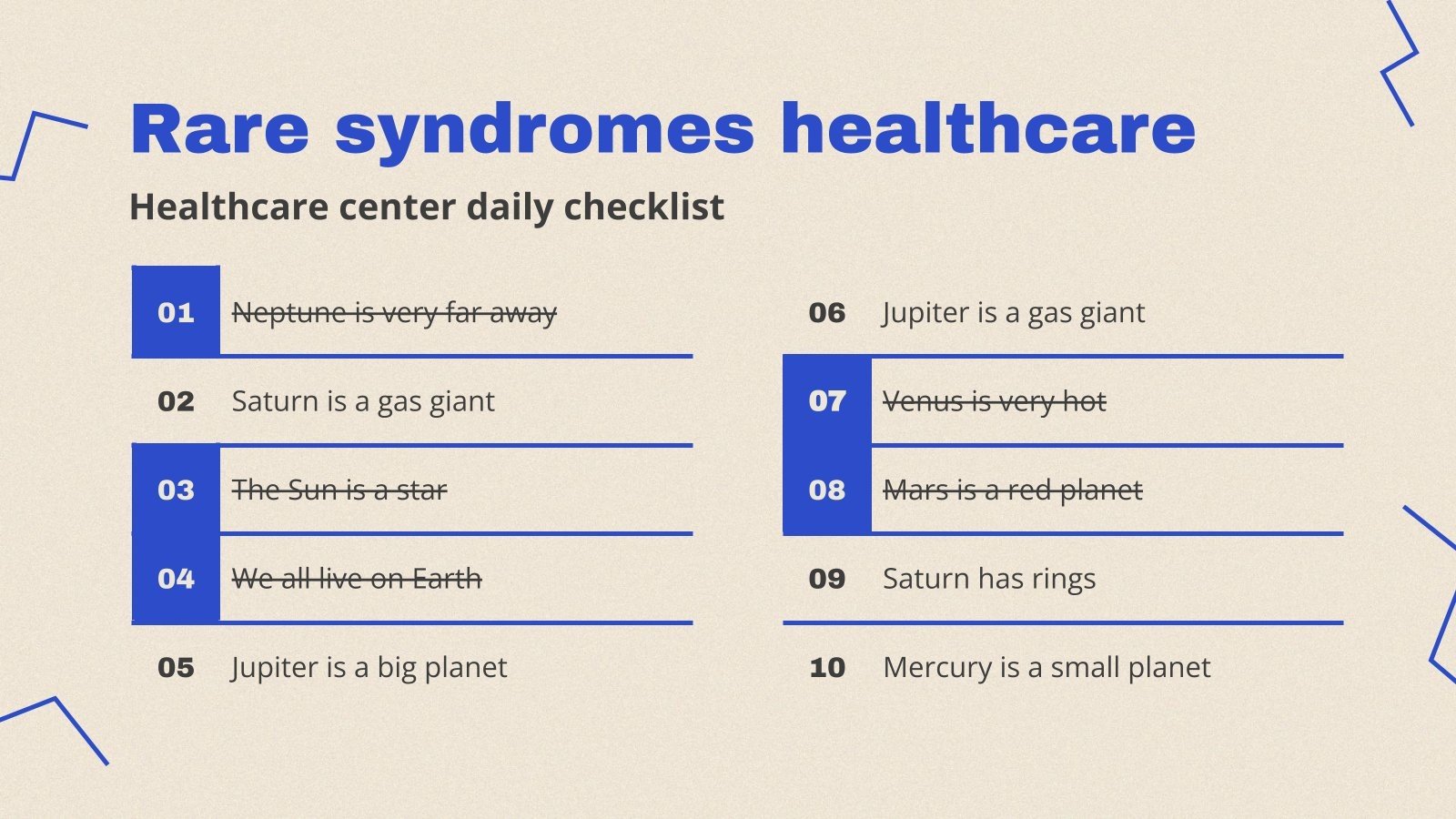 Rare Syndromes Healthcare Center Infographics