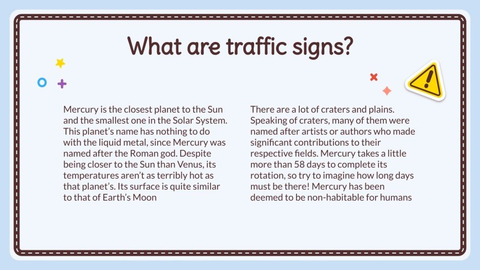 Traffic Signs | Google Slides & PowerPoint