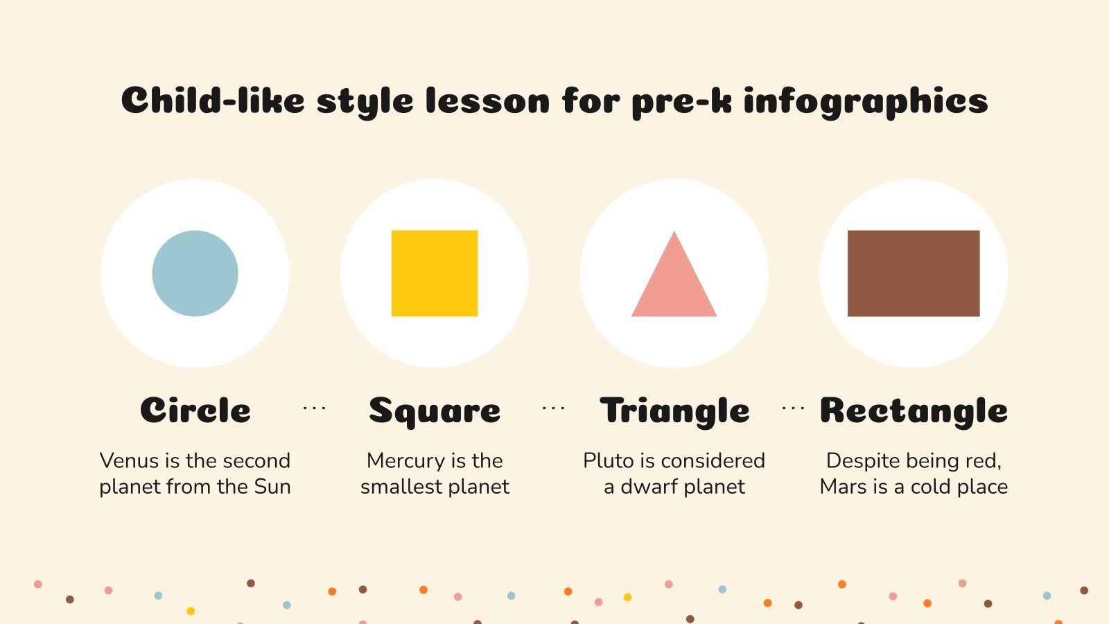 Child-like Style Lesson for Pre-K Infographics