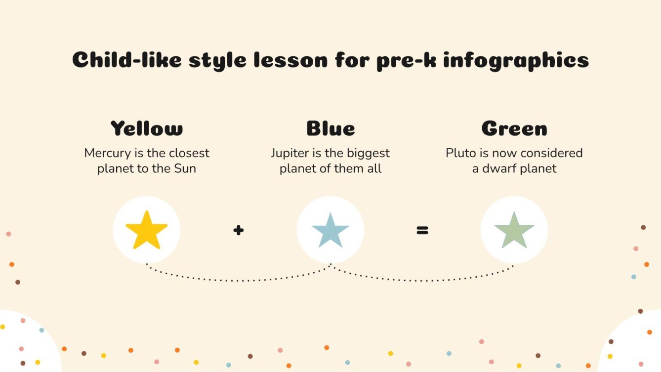 Child-like Style Lesson for Pre-K Infographics