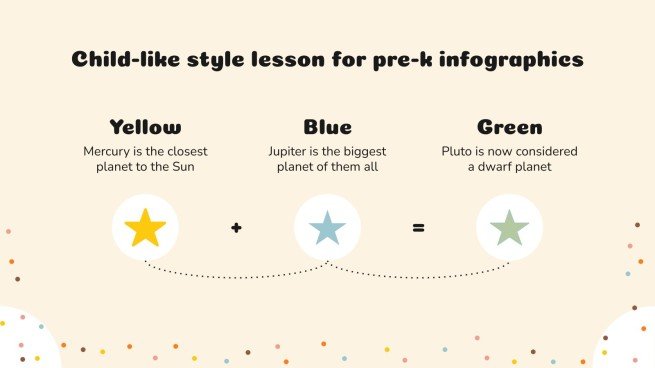 Child-like Style Lesson for Pre-K Infographics