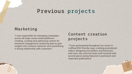 Collage Designer Portfolio | Google Slides & PPT