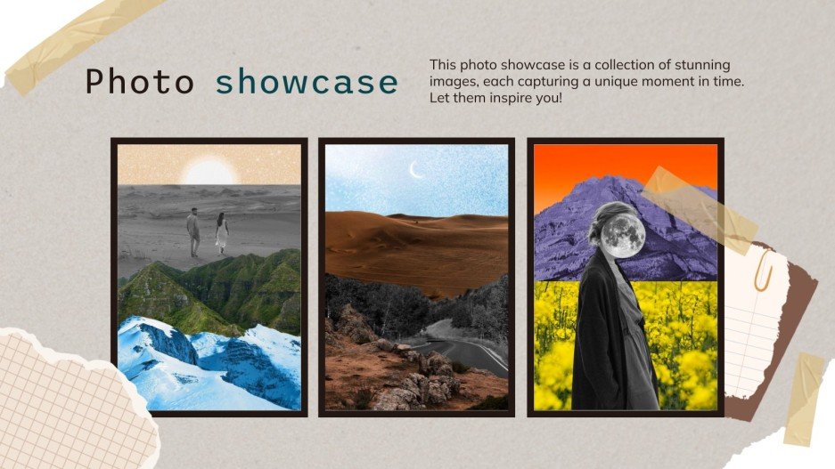 Collage Designer Portfolio | Google Slides & PPT