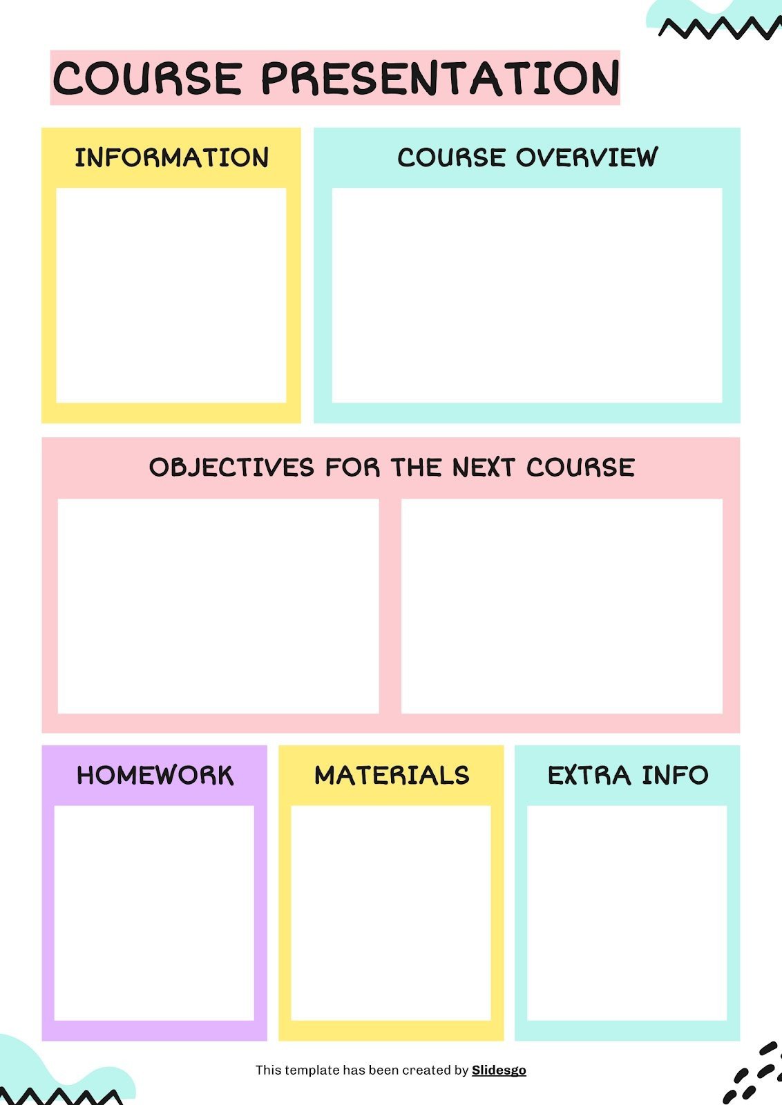 Supete Pastel Doodly Style Course Presentation