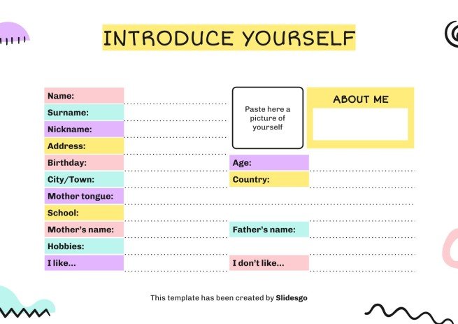 Supete Pastel Doodly Style Introduce Yourself
