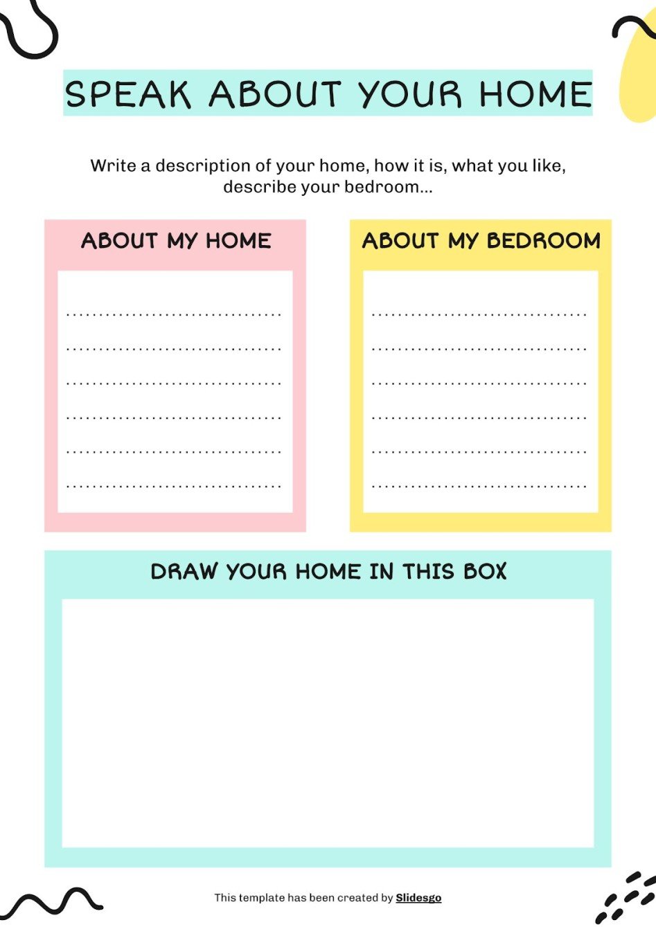 Supete Pastel Doodly Style Icebreakers - My First Day