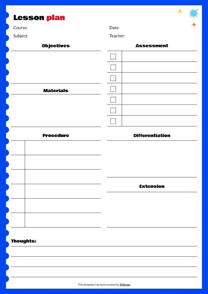 Aduko Simple Notebook Style Lesson Planner - My Planner