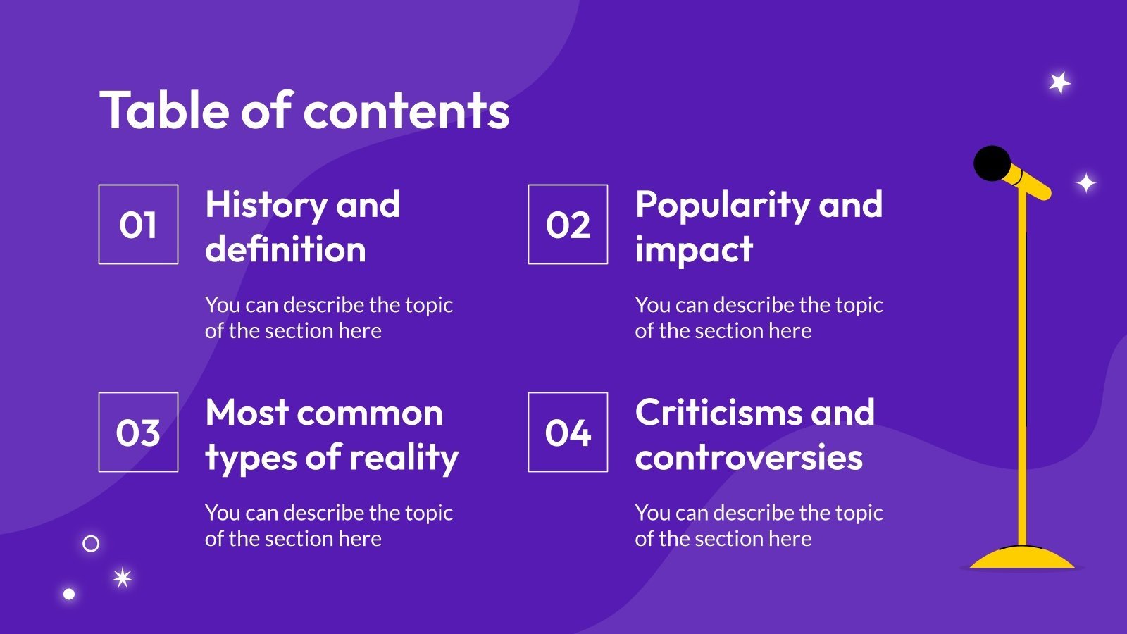 Famous Reality TV Shows | Google Slides & PowerPoint