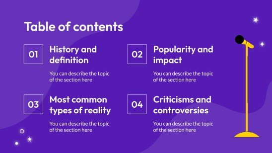 Famous Reality TV Shows | Google Slides & PowerPoint