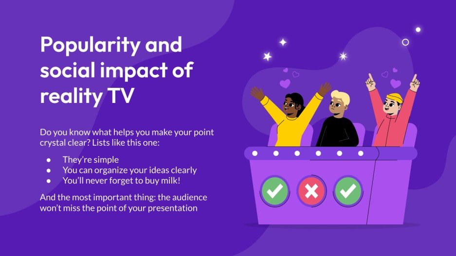 Famous Reality TV Shows | Google Slides & PowerPoint