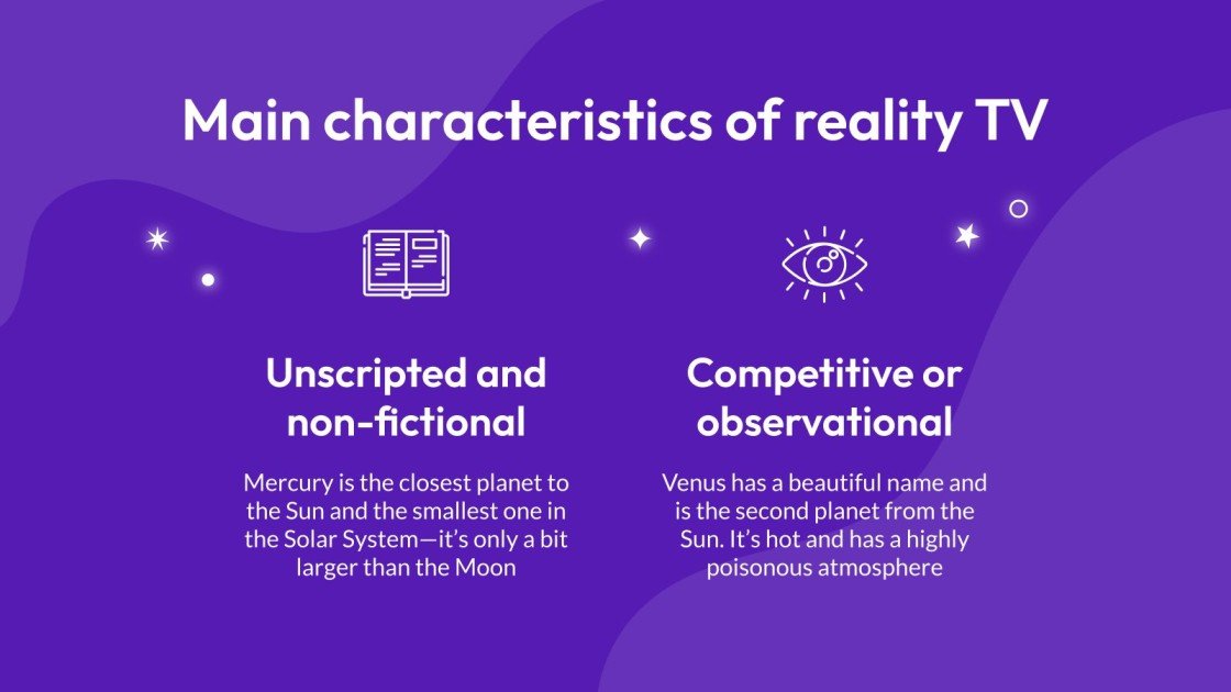 Famous Reality TV Shows | Google Slides & PowerPoint