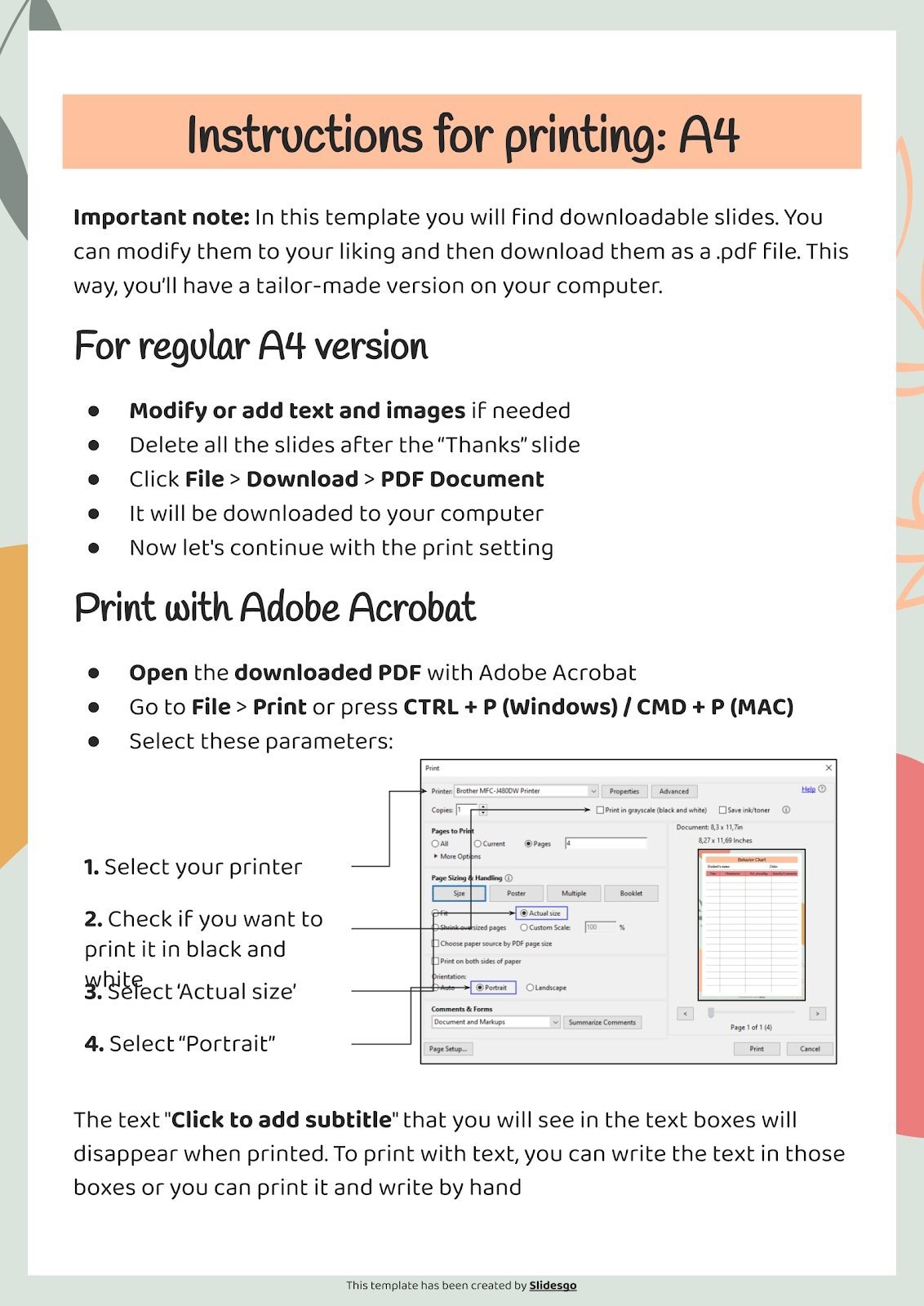 Trity Boho Style Behavior Chart - My Planner | Google Slides
