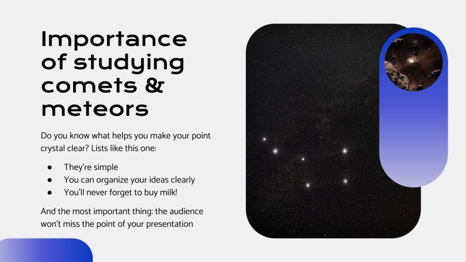 Science: Comets and Meteors | Google Slides & PowerPoint