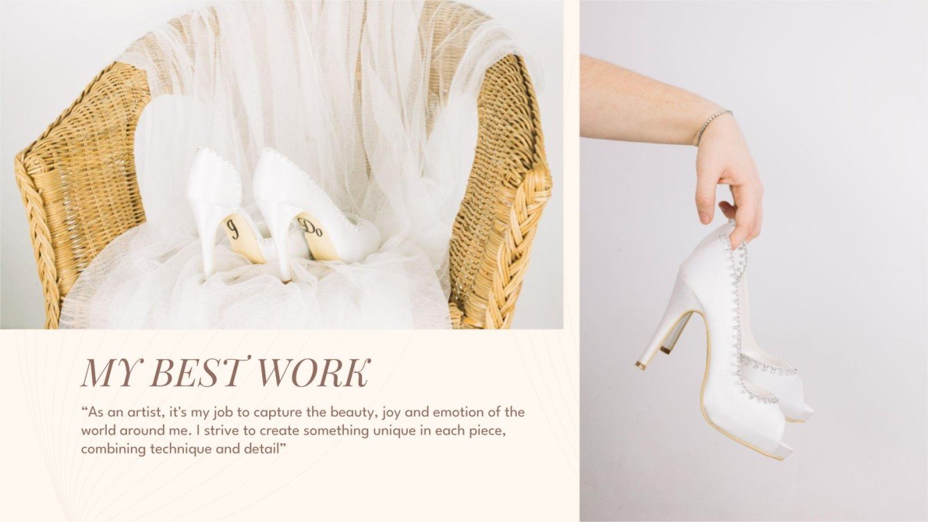 Handcrafted Bridal Shoes Portfolio | Google Slides & PPT