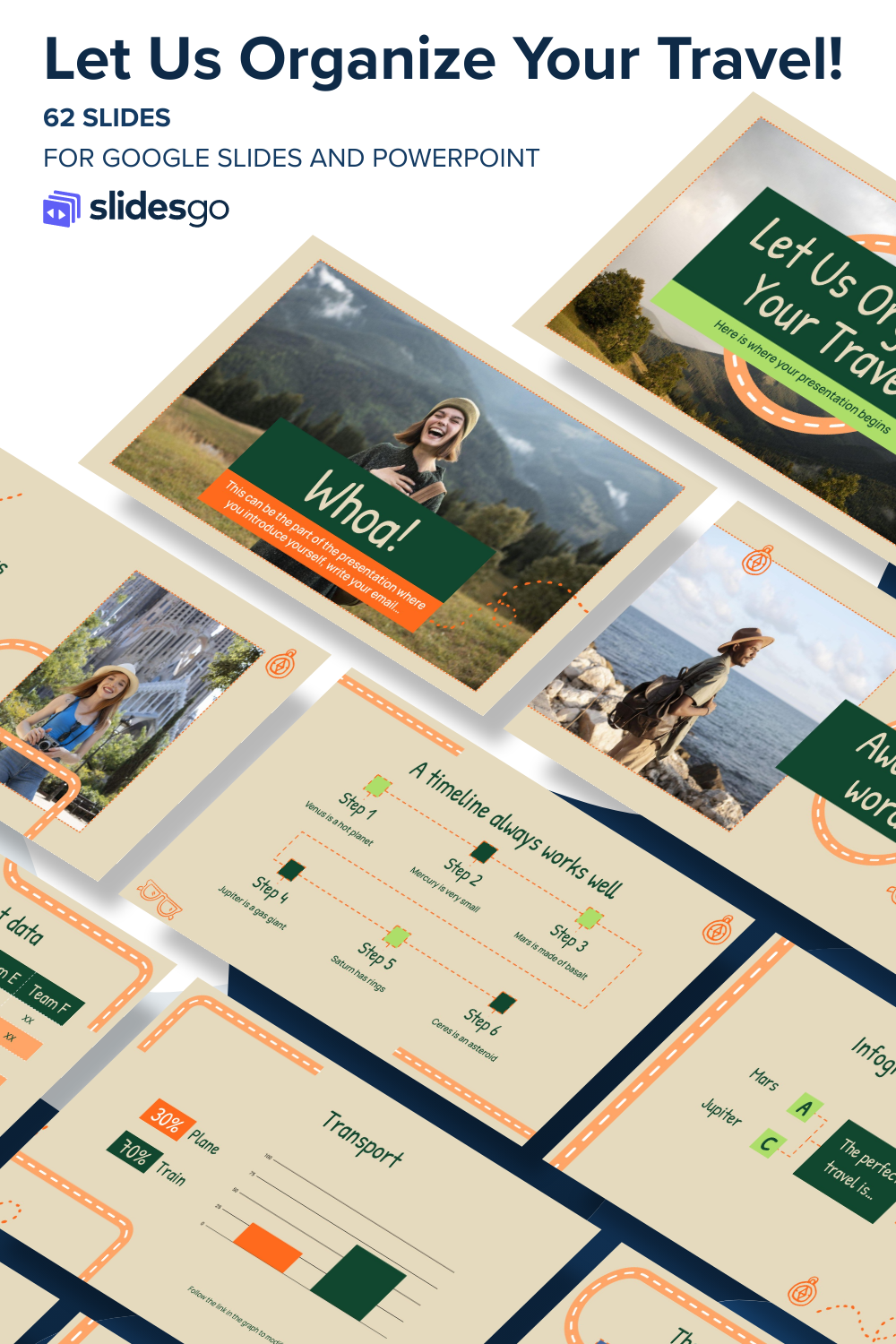 Let Us Organize Your Travel! | Google Slides & PowerPoint