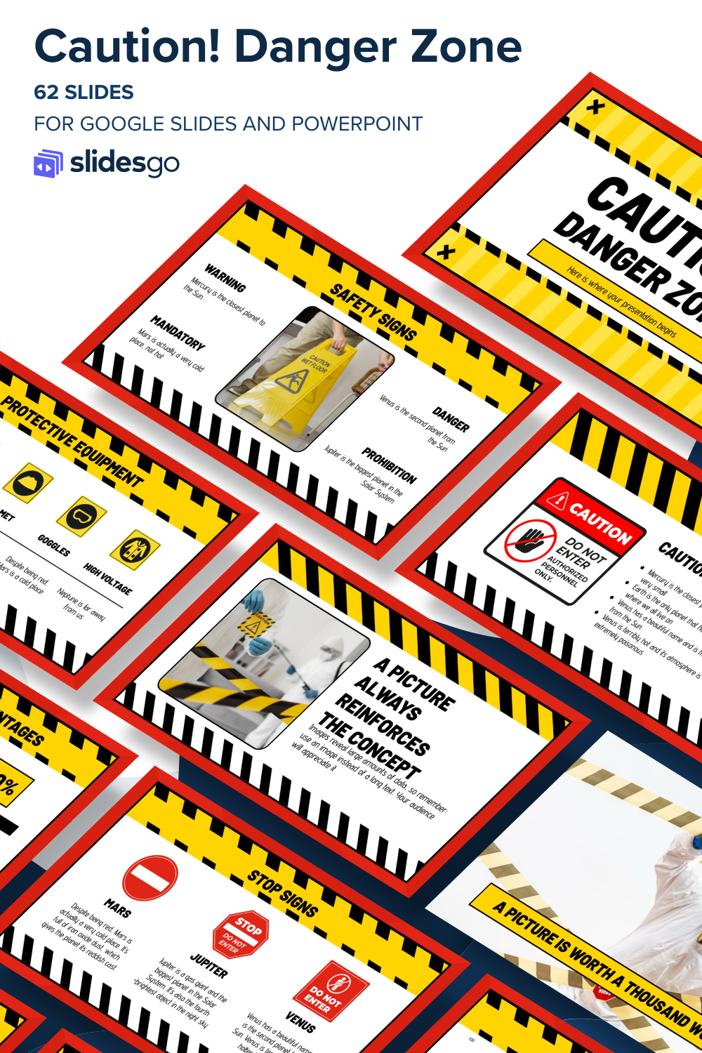 Caution! Danger Zone | Google Slides & PowerPoint
