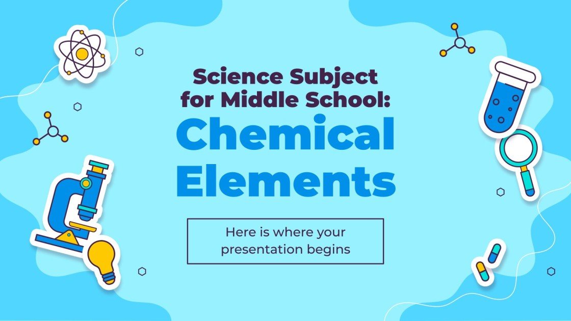 Science for Middle School: Chemical Elements | Google Slides