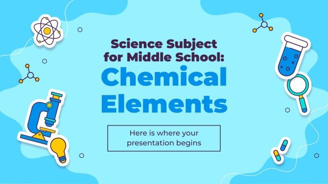 Science for Middle School: Chemical Elements | Google Slides
