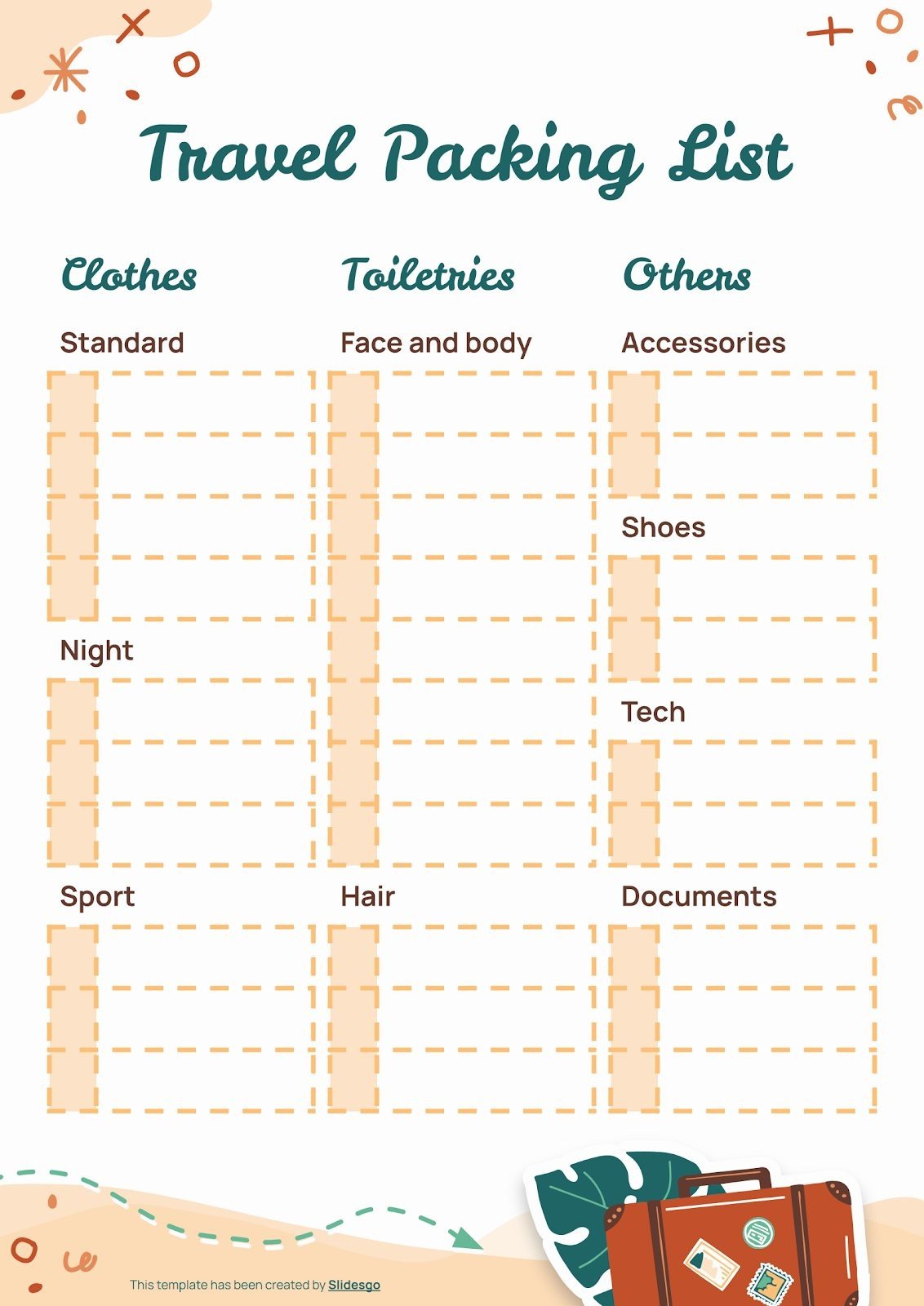 Travel Packing List | Google Slides & PowerPoint