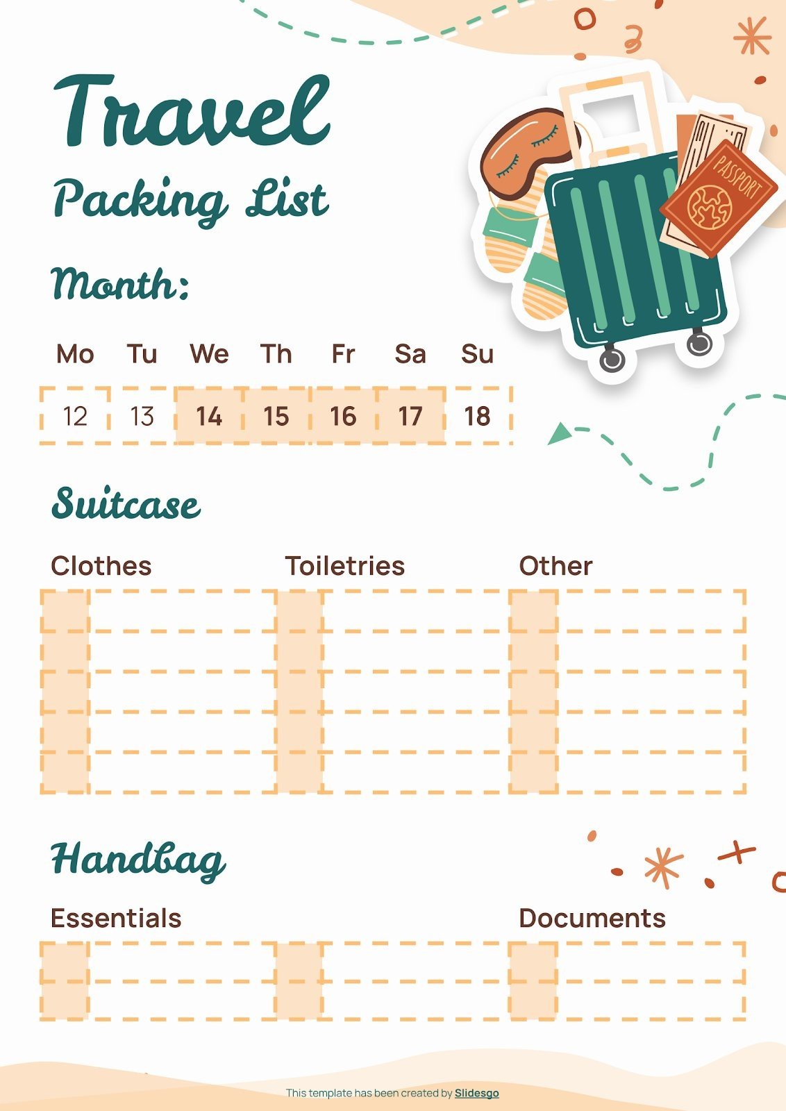 Travel Packing List | Google Slides & PowerPoint