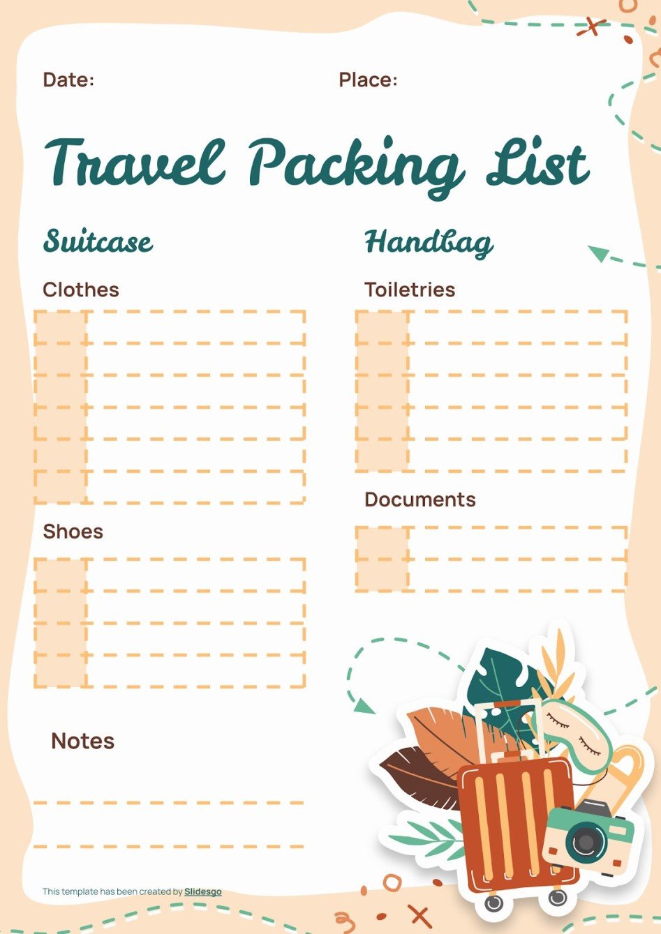 Travel Packing List | Google Slides & PowerPoint