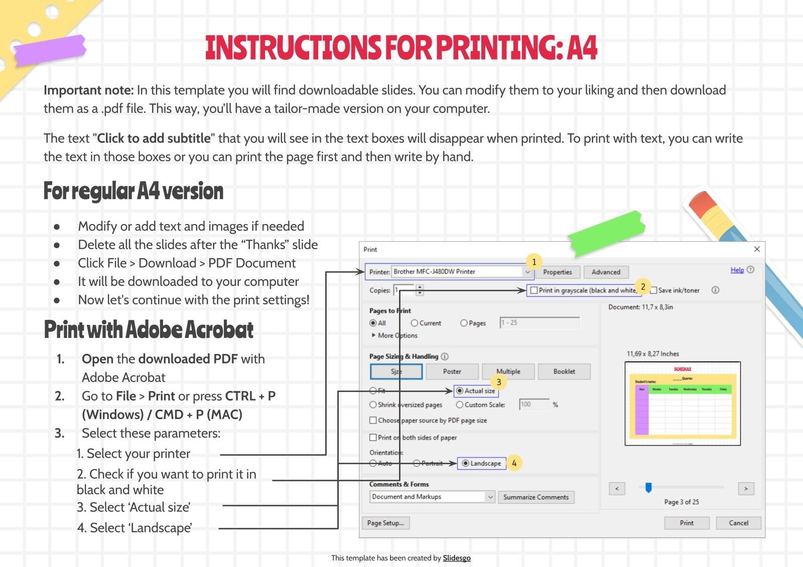 Dutlo Sticky Notes Style Class Schedule - My First Day