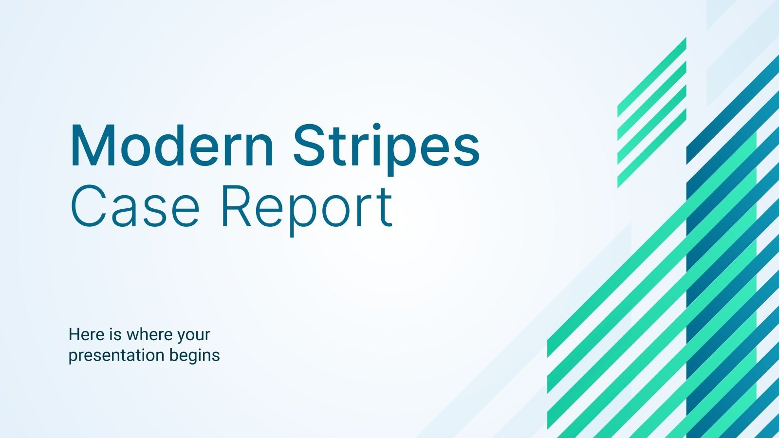 Diseño moderno con rayas para informes de casos