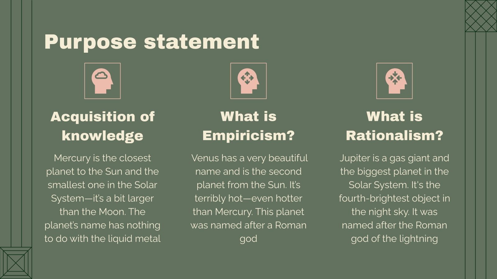 Rationalism vs Empiricism Thesis Defense | Google Slides