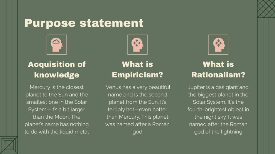 Rationalism vs Empiricism Thesis Defense | Google Slides