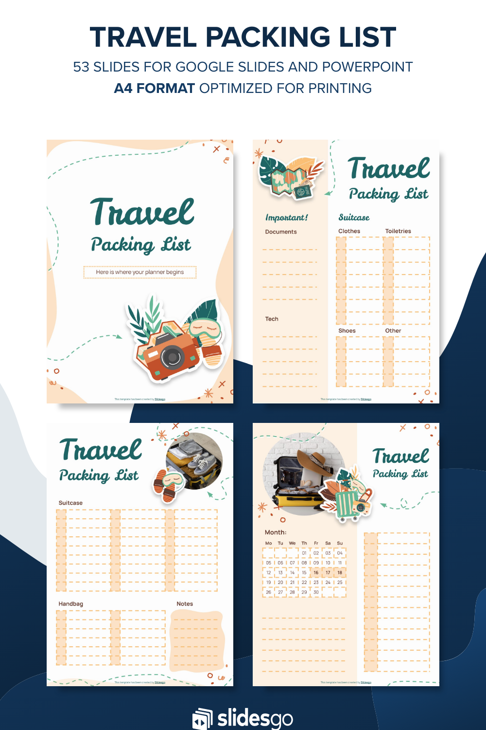 Travel Packing List | Google Slides & PowerPoint