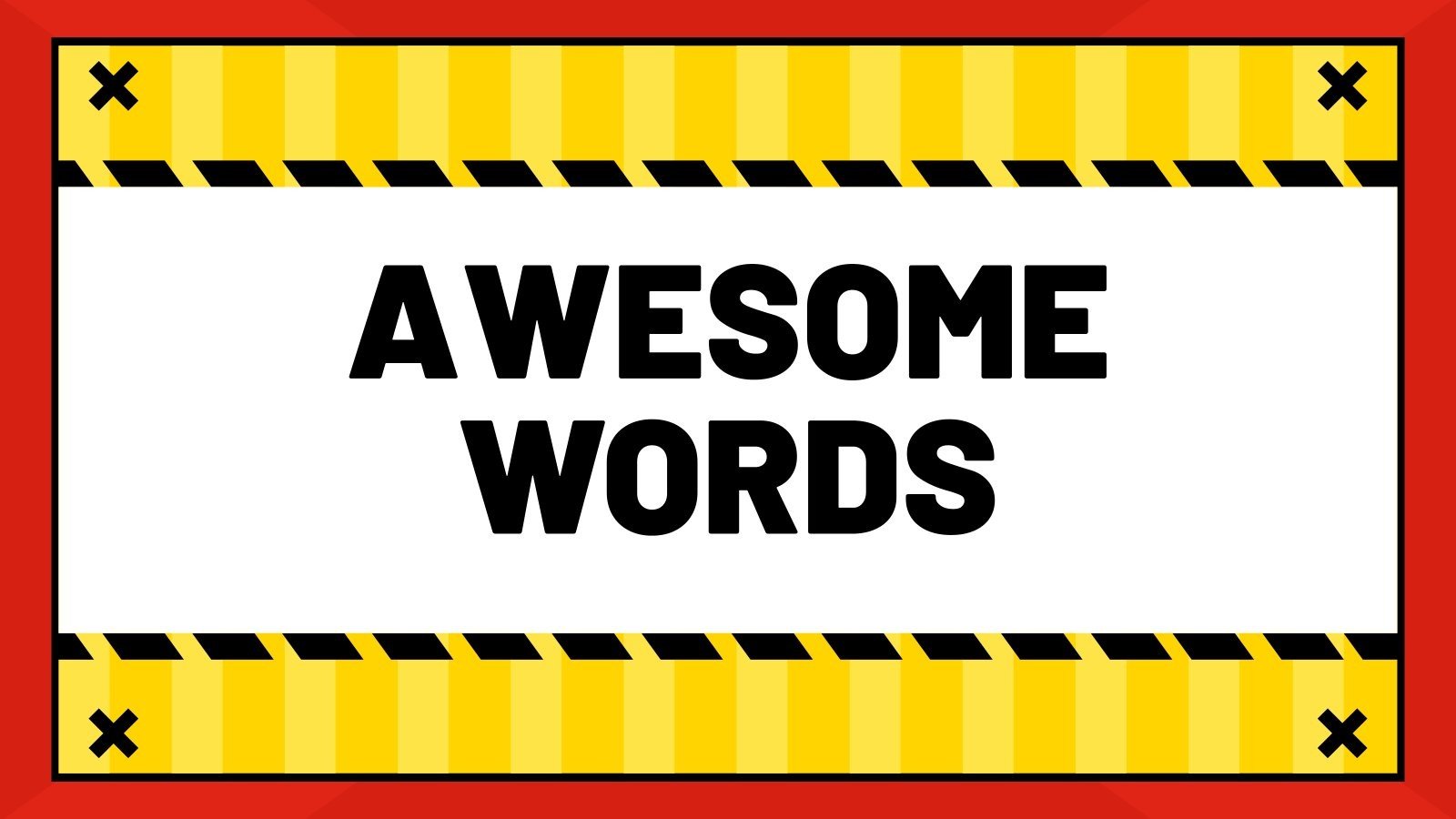 Caution! Danger Zone | Google Slides & PowerPoint