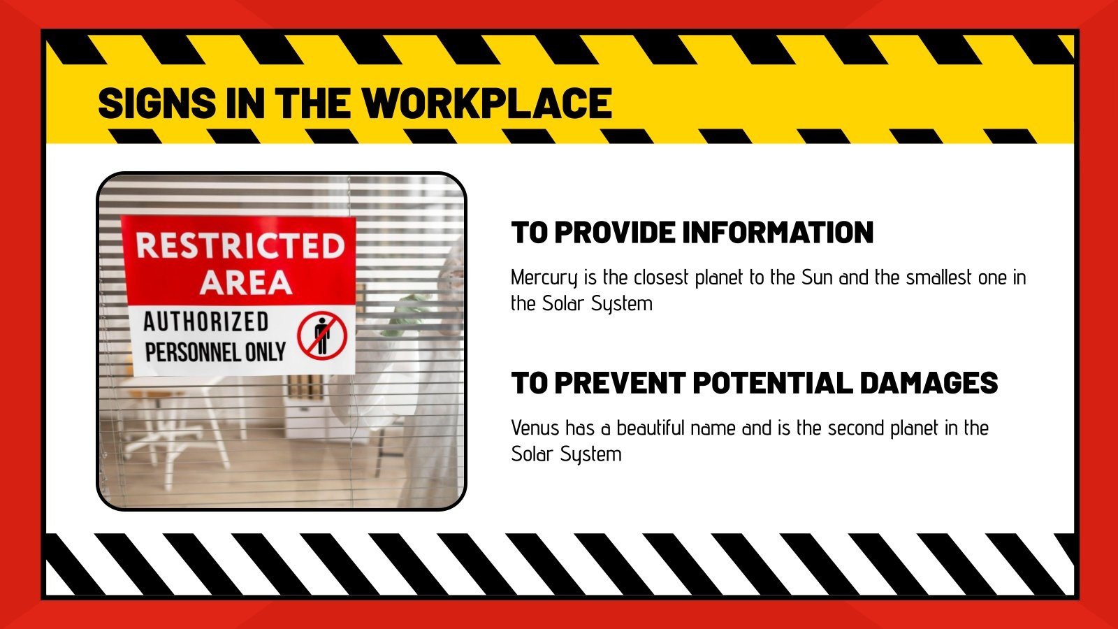 Caution! Danger Zone | Google Slides & PowerPoint