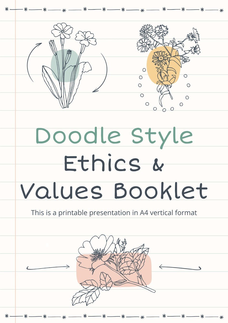 Doodle Style Ethics & Values Booklet | Google Slides & PPT