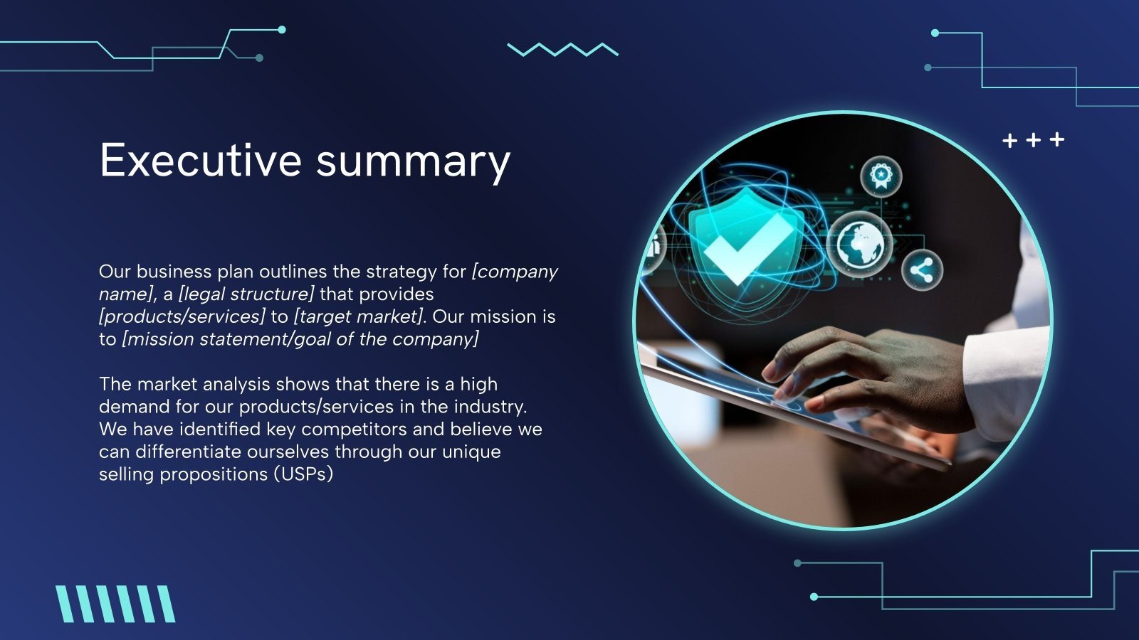 Private Security Company Business Plan | Google Slides & PPT
