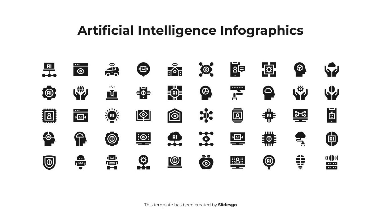 Infographies sur l'intelligence artificielle - carte